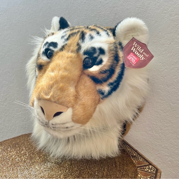 Gund | Toys | Gund Wild Wooly Tiger Wall Hanging Trophy Mount Stuffed ...